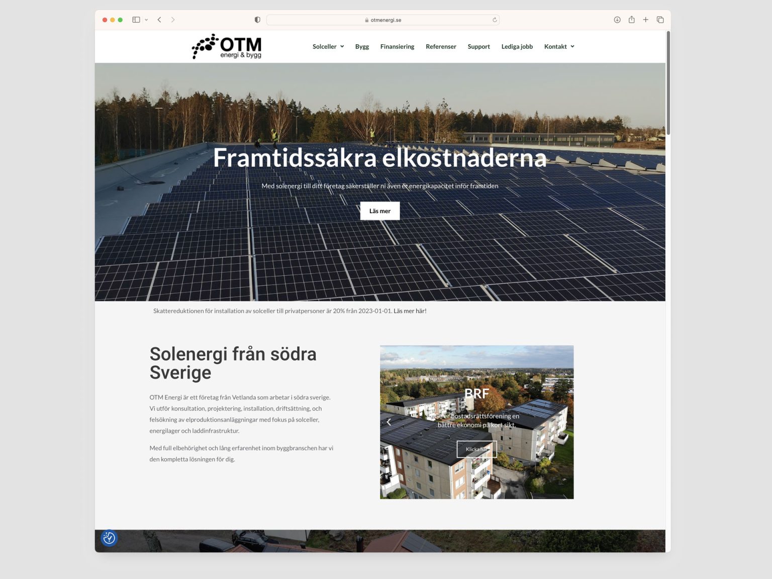 OTM Energi & Bygg - Hördegård & Svahn Reklambyrå | Vetlanda